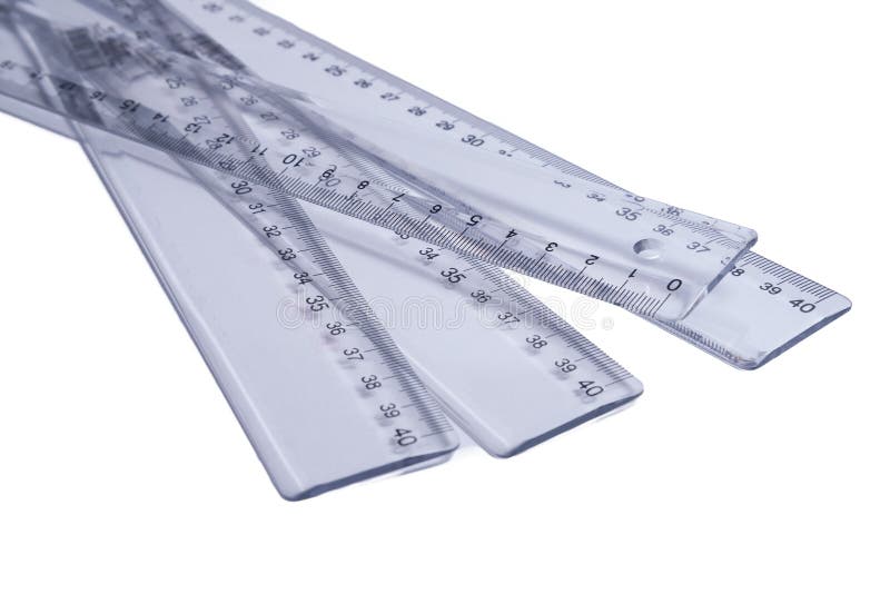 Colorful RULLERS for MATHEMATICS and GEOMETRY in SCHOOL Stock Image ...