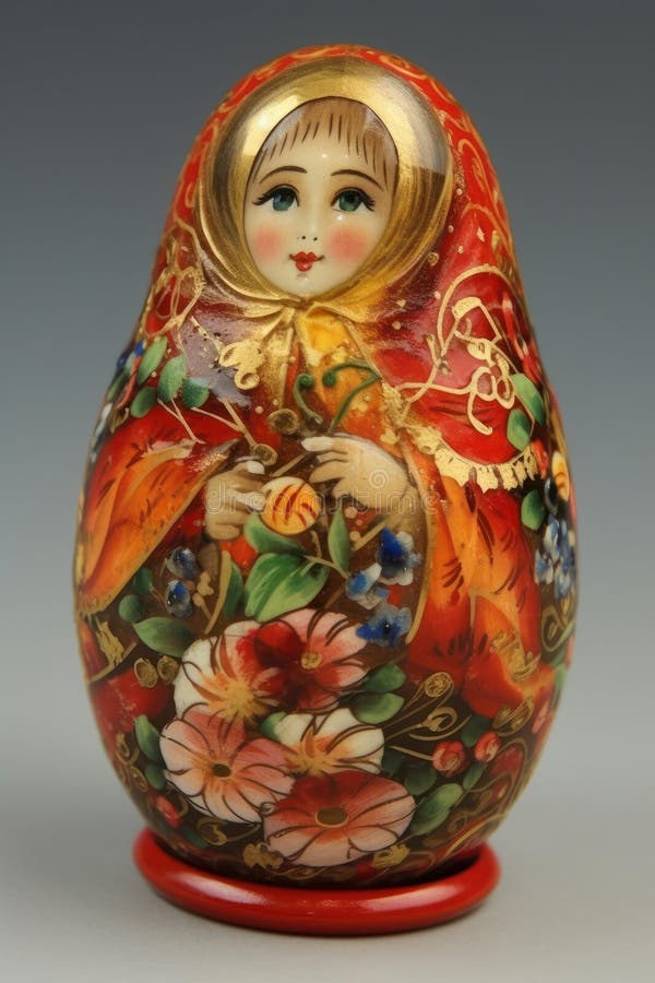 Colorful Russian Nested Matreshka Dolls. Stock Illustration ...