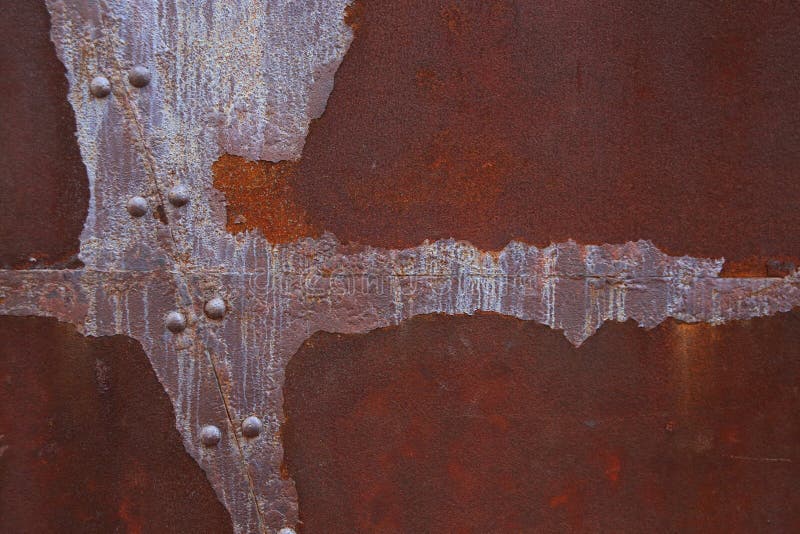 Colorful Rust on the Metal Wall Stock Photo - Image of background ...