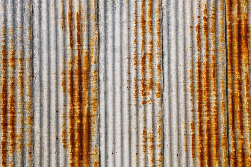 Colorful Rust Pattern on the Zinc Floor. Stock Image - Image of surface ...