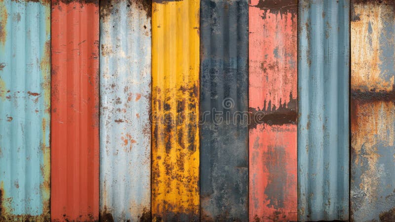 Colorful Rusted Metal Panels Stock Illustrations – 9 Colorful Rusted ...