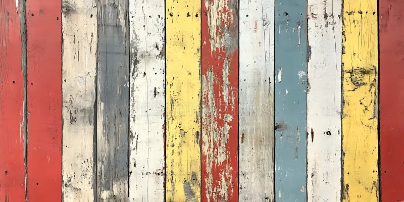 Colorful Rustic Wood Plank Background Texture Stock Illustration ...