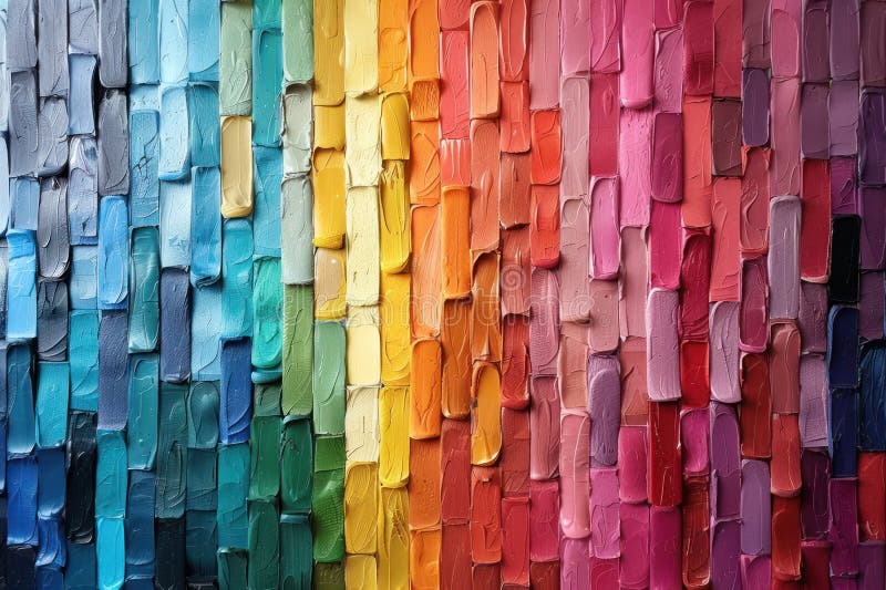 Colorful Rustic Wooden Background with Rainbow Painted Abstract Design ...