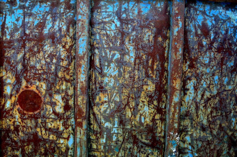 Colorful rusty wall stock photo. Image of creepy, abstract - 39171688