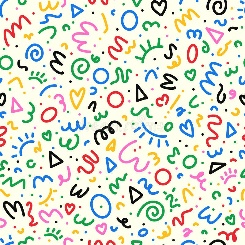 90s Squiggle Pattern Stock Illustrations – 793 90s Squiggle Pattern ...