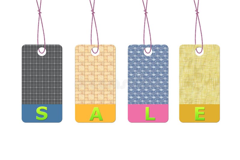 Colorful sale tag stock illustration. Illustration of label - 25477652