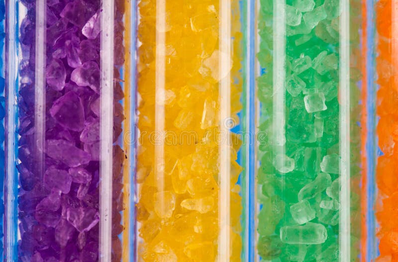 Colorful Salt Crystals in Test Tubes Stock Image - Image of flare, blue ...