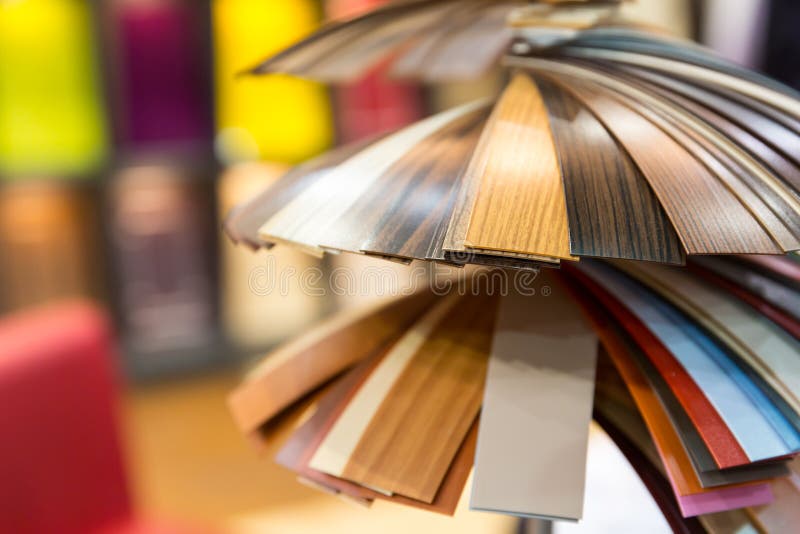 Colorful Samples of a Ceramic Tile at the Showroom of a Large Store ...