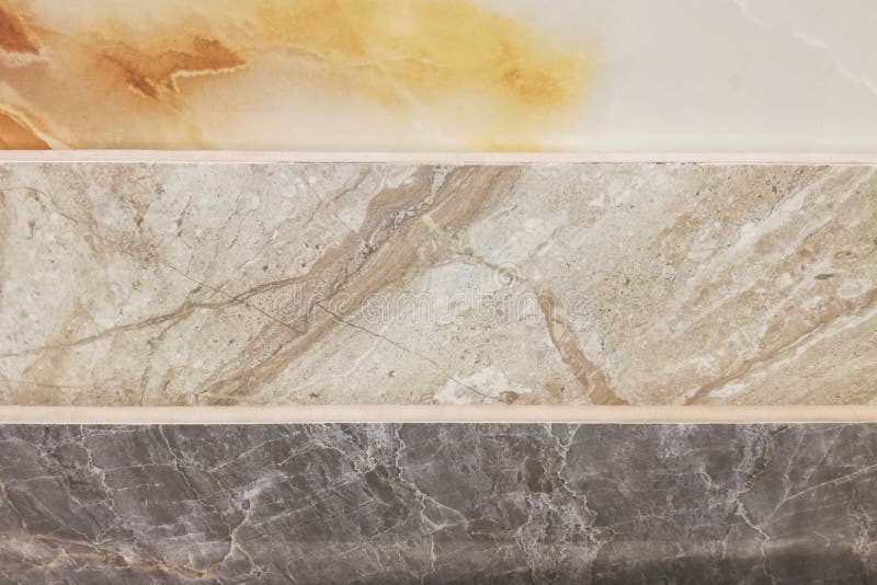 Colorful Samples of Marble and Ceramic Tiles Displayed in Shop Stock ...