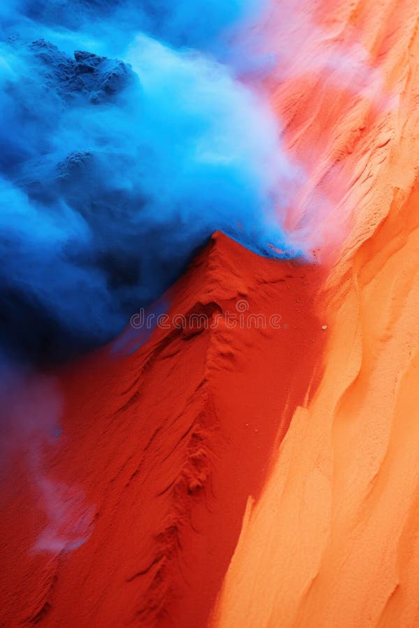 Colorful Sand As the Background Image with Wave-shaped Structure ...