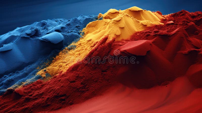 Colorful Sand As the Background Image with Wave-shaped Structure. Stock ...