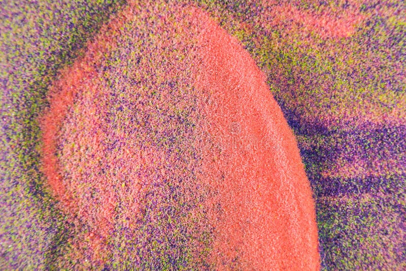 Colorful Sand As the Background Stock Image - Image of abstract, orange ...