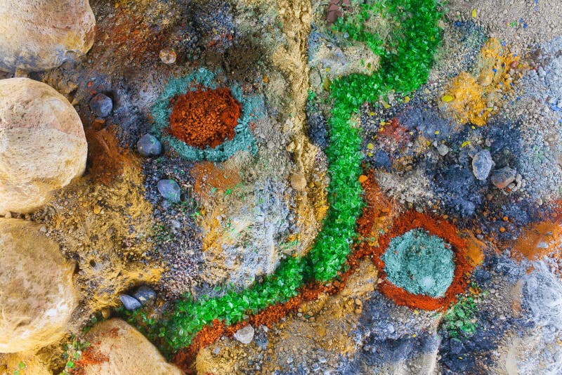 Colorful sand composition stock image. Image of grey - 31945045