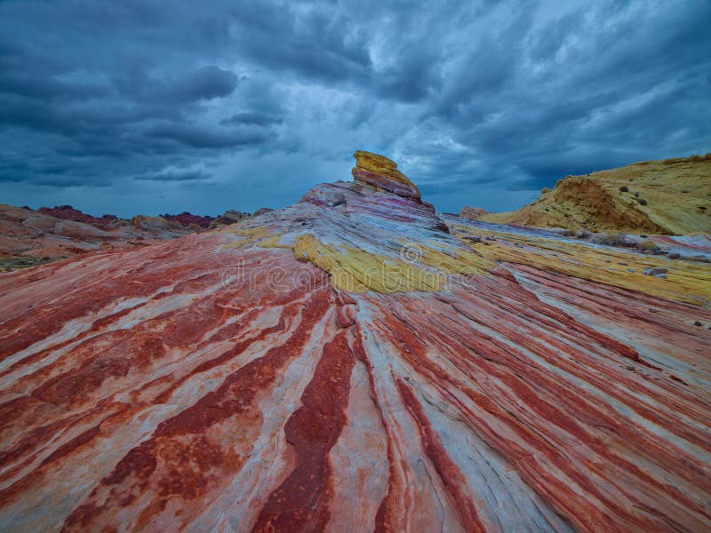 Colorful Sandstone Formations Stock Photo - Image of formations, nevada ...