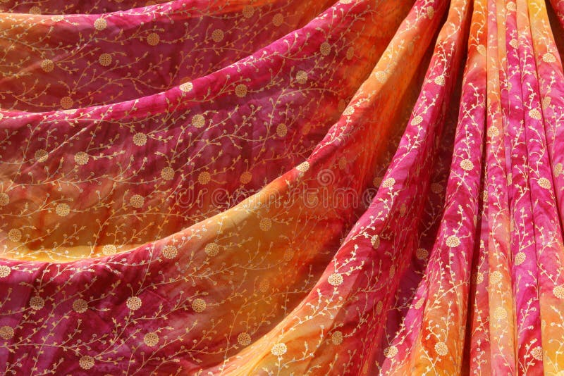Colorful sari, India stock photo. Image of india, material - 7464704
