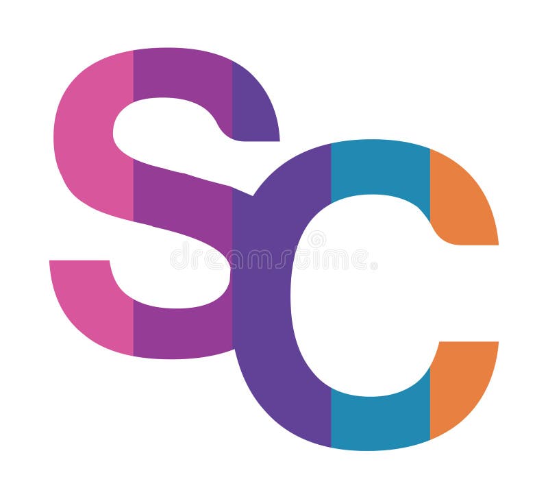 Abstract Letter SC Logo Design Template, Blue Alphabet Initial L Stock ...