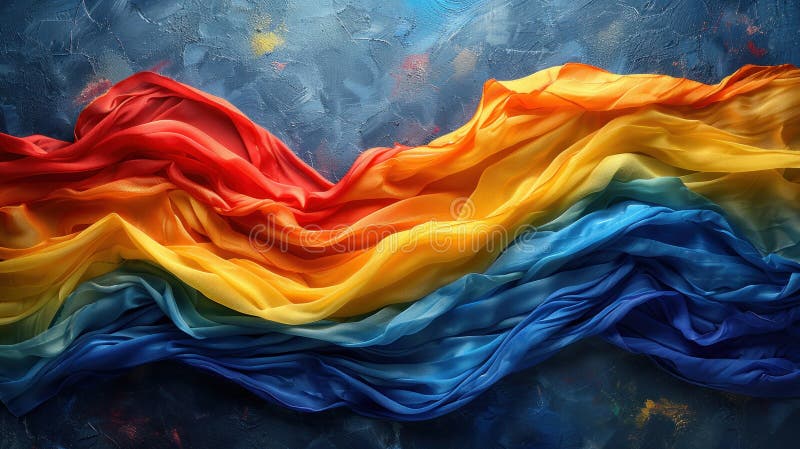 A Colorful Scarf is Draped Over a Table Stock Image - Image of hobby ...