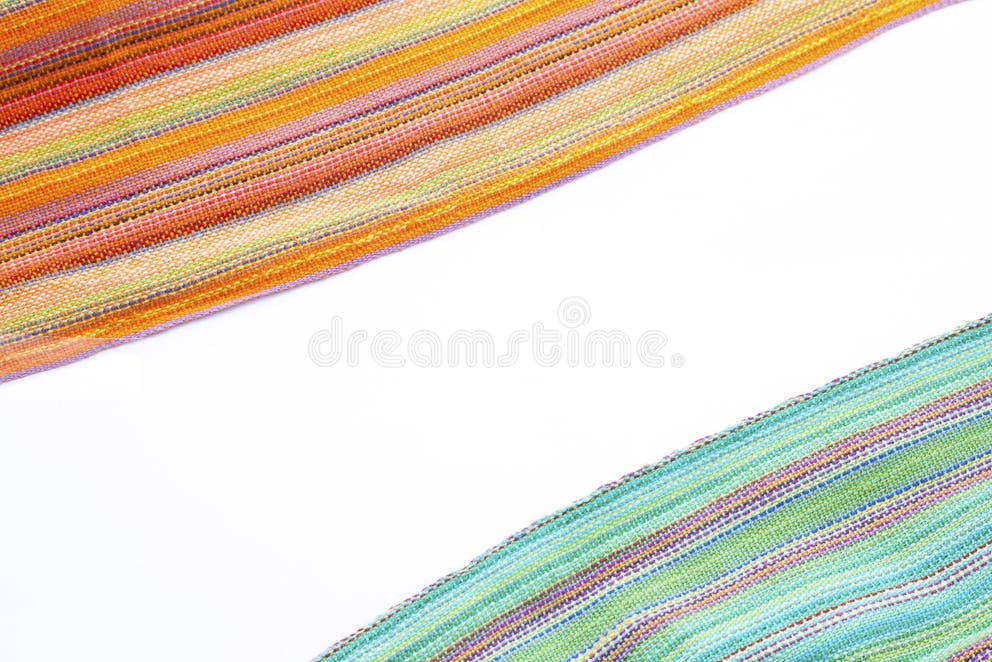 Colorful scarves border stock photo. Image of stripes - 16731958
