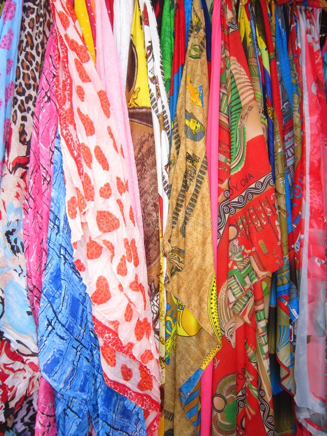 Colorful scarves stock image. Image of shop, textile - 21568161