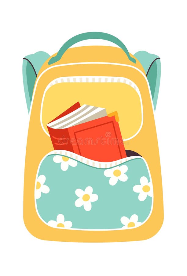Colorful School Bag Flat Icon Trendy Backpack for Children Stock Vector ...