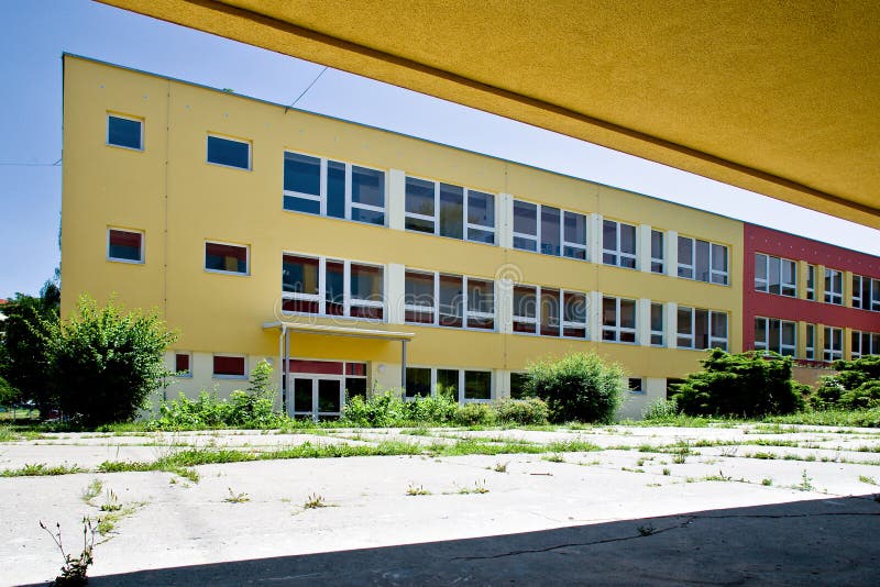 Colorful school building stock photo. Image of architect - 26682086