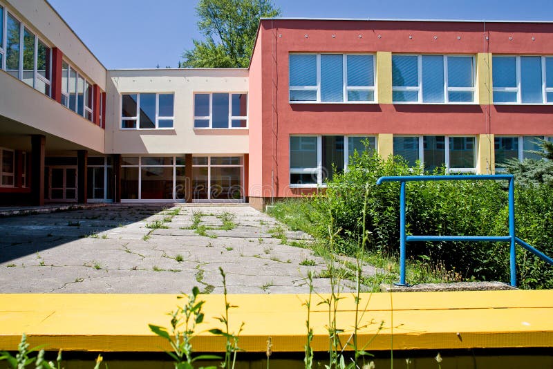 Colorful school building stock image. Image of decoration - 26682101