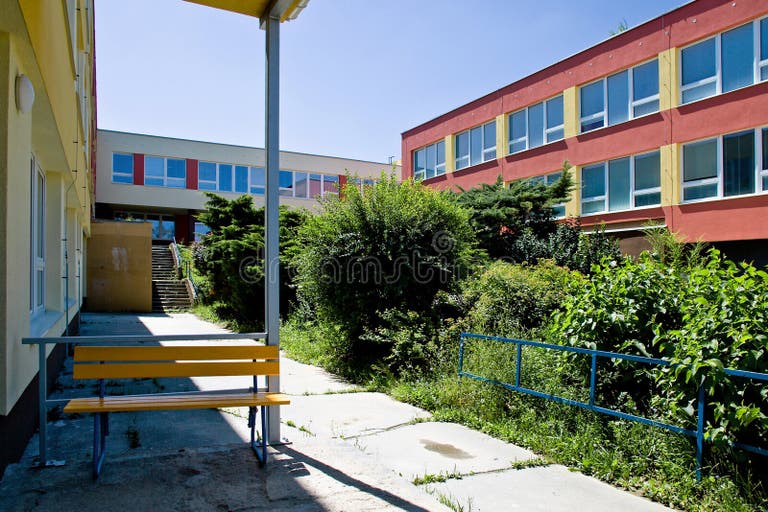 Colorful school building stock image. Image of structure - 26682103