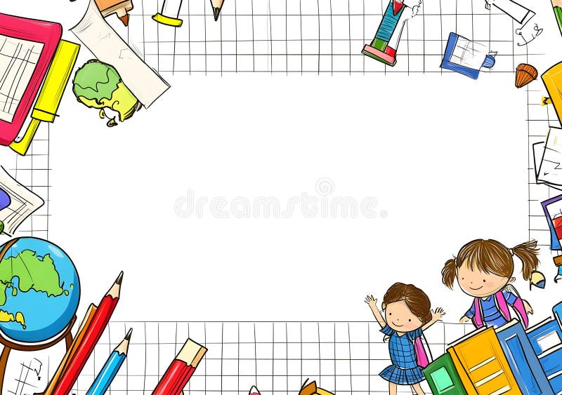 Children School Border Stock Illustrations – 11,191 Children School ...