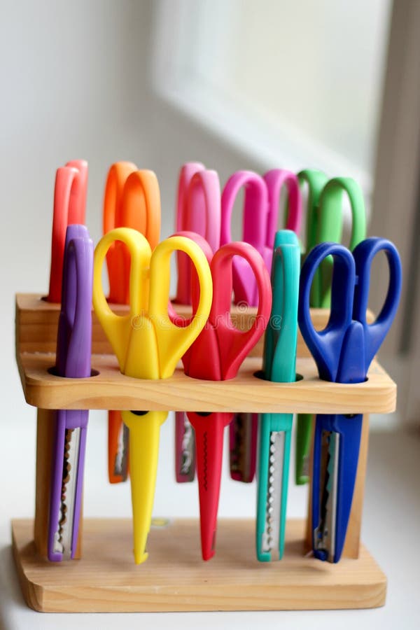 Colorful Scissors stock image. Image of rainbow, pink - 62063983