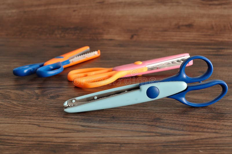 Colorful scissors stock image. Image of child, decoration - 77716407