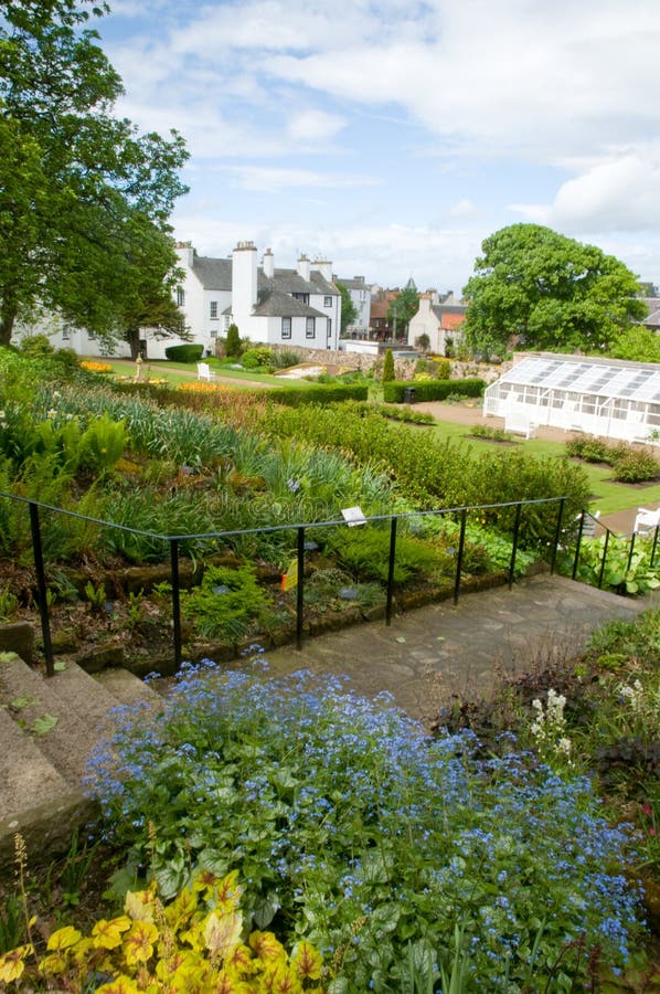 The Colorful Scottish Garden Stock Image - Image of town, landscape ...