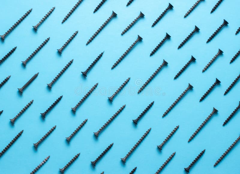 Colorful Pattern Top View on Blue Background Stock Image - Image of ...