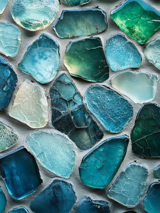 Colorful Sea Glass Pieces Arranged Pattern Stock Photos - Free ...