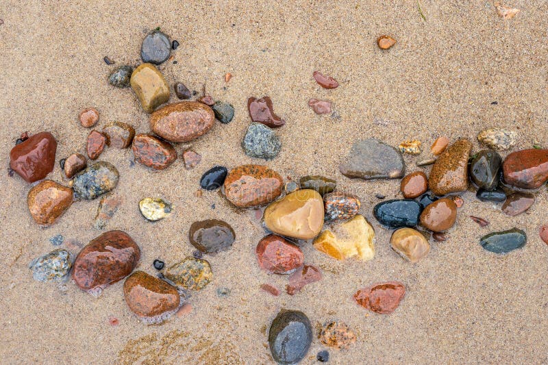 Colorful Sea Stones for Use As a Background. Stock Image - Image of ...