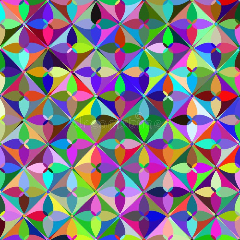 Colorful Seamless Figures Pattern. Stock Vector - Illustration of ...