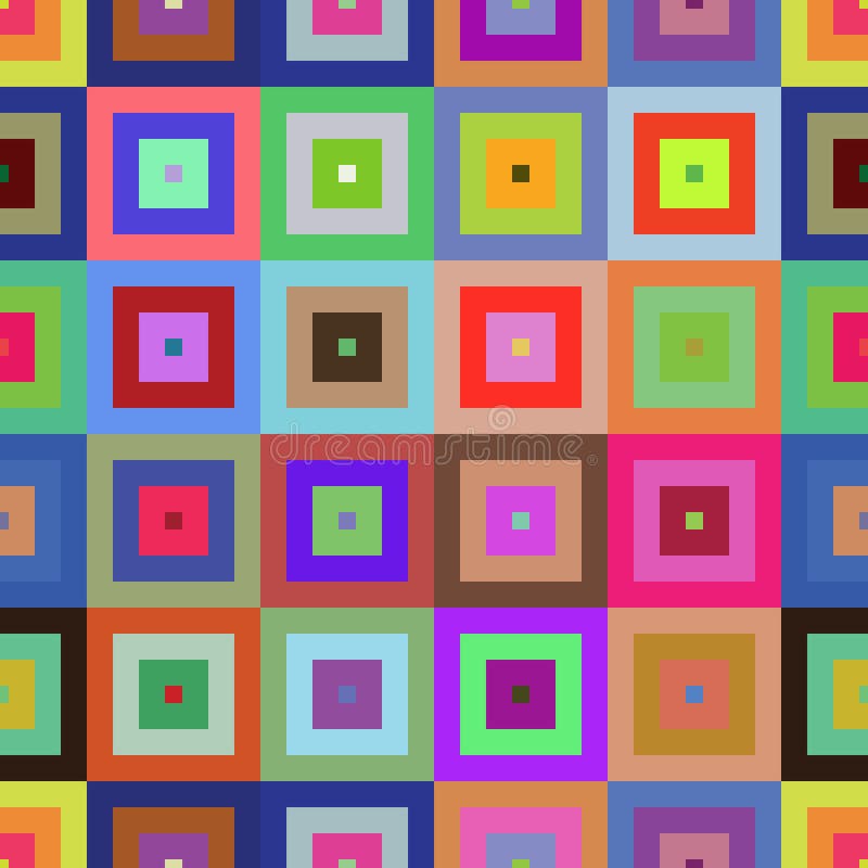 Colorful Seamless Figures Pattern. Stock Vector - Illustration of ...