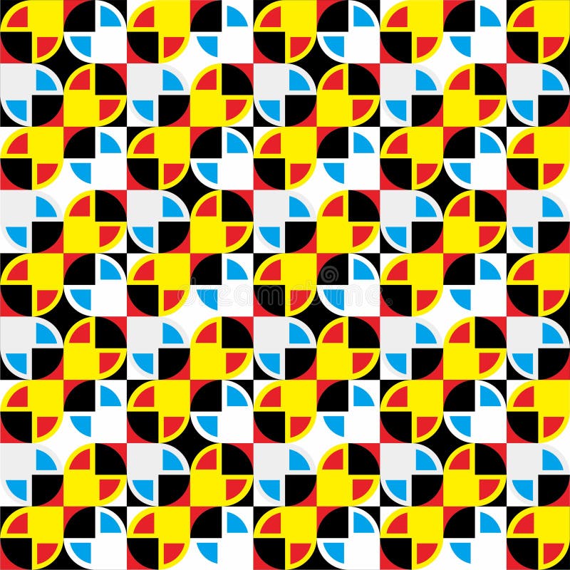 Colorful Seamless Geometric Pattern, Abstract, Illustrator Pattern ...