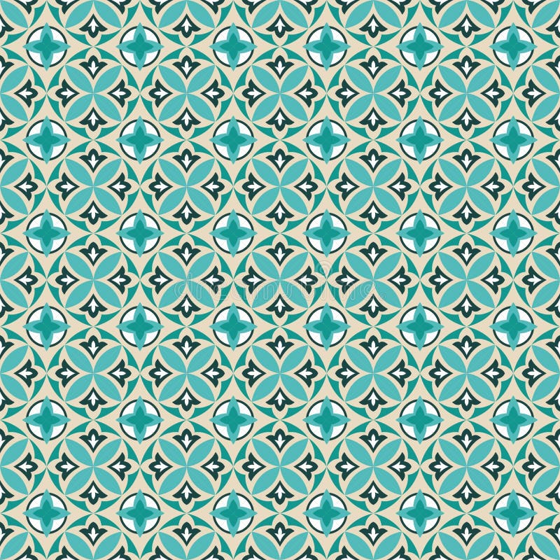 Colorful Seamless Pattern with Flat Design, Tile Pattern Vector Stock Vector - Illustration of ...