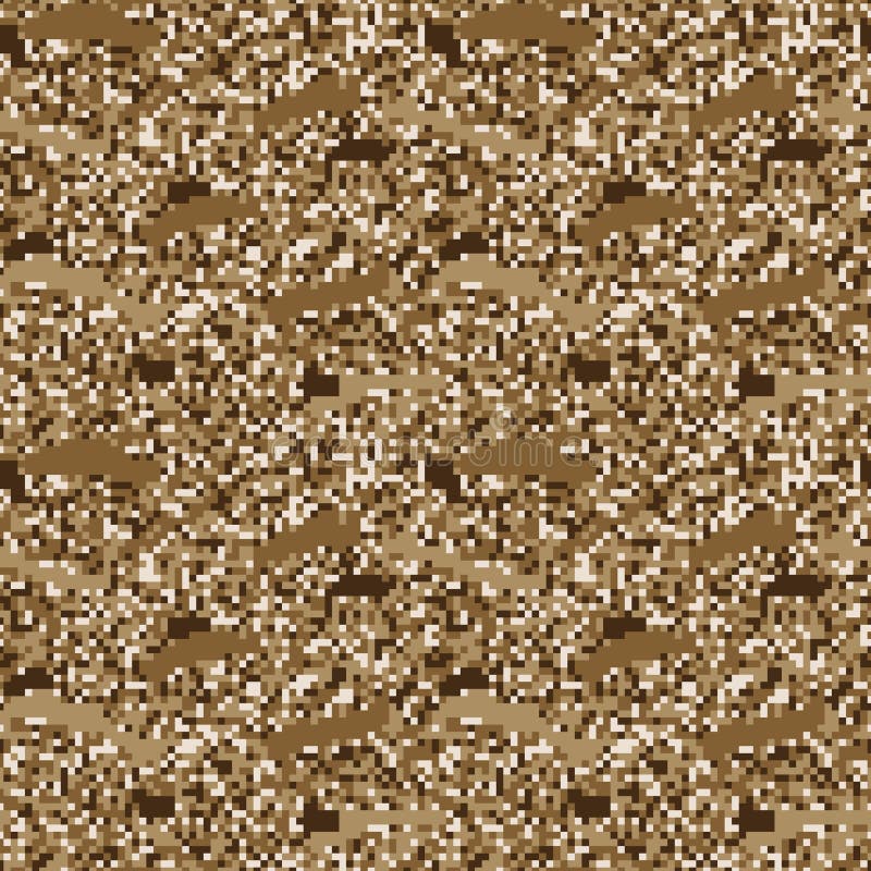 Colorful Seamless Pattern Pixel Camouflage. Sandy Texture. Simple Flat ...