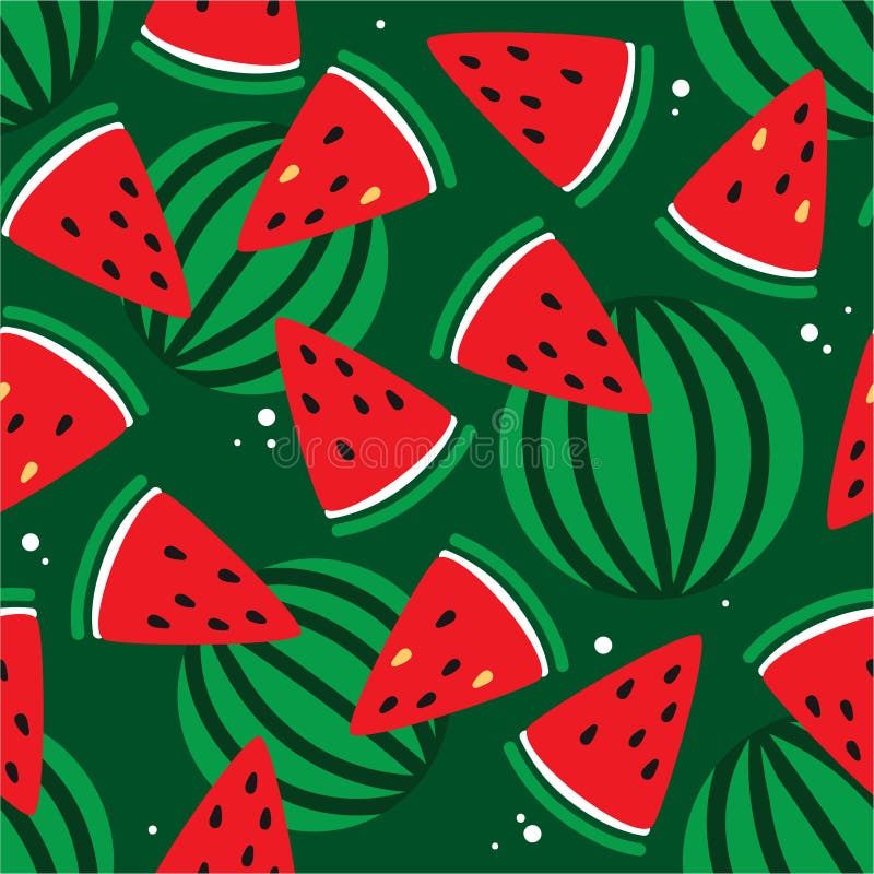 Colorful Seamless Pattern with Ripe Watermelons Stock Vector ... Colorful Seamless Pattern with Ripe Watermelons Stock Vector ...