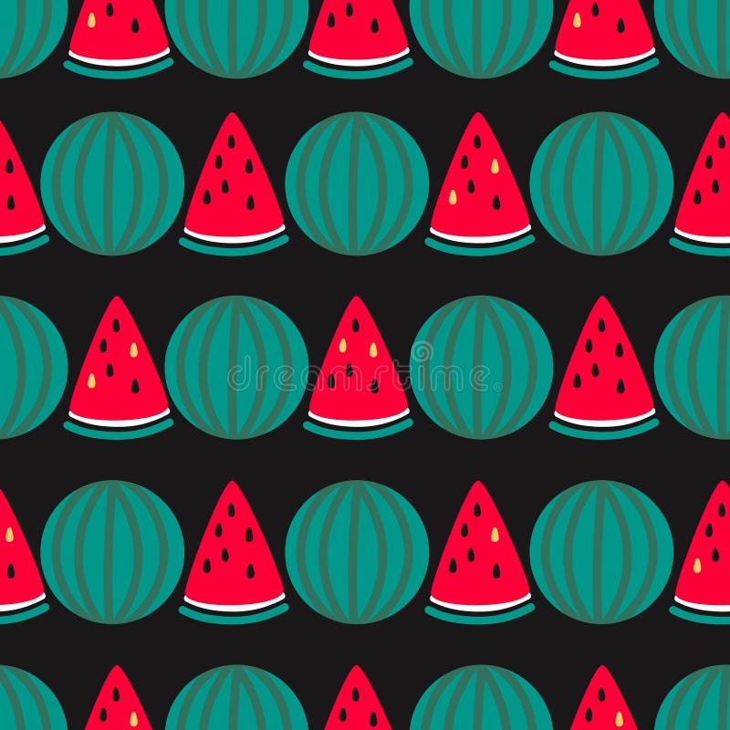 Colorful Seamless Pattern with Ripe Watermelons Stock Vector ... Colorful Seamless Pattern with Ripe Watermelons Stock Vector ...