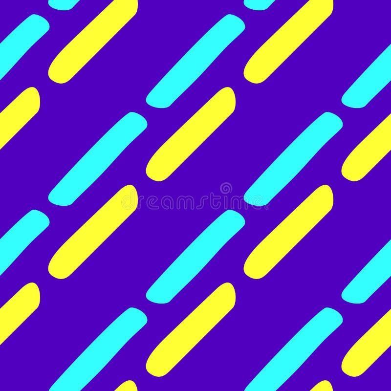 Colorful Seamless Pattern with Slanting Lines Drawn by Hand. Endless ...
