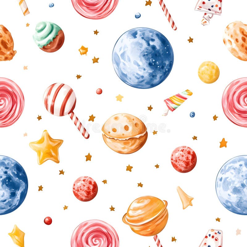 Land Whimsical Design Festive Seamless Stock Illustrations – 4 Land ...