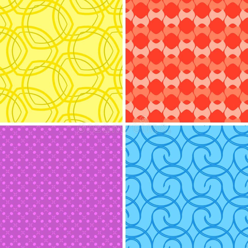 Colorful seamless patterns stock vector. Illustration of beauty - 34137593