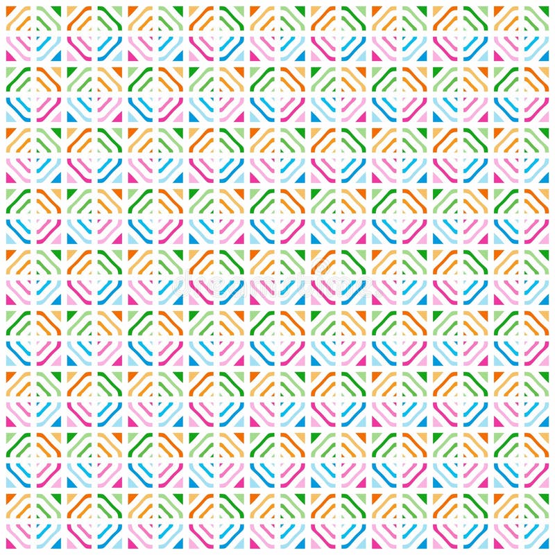 Colorful Seamless Rhombus Pattern, Abstract, Illustrator Geometric ...