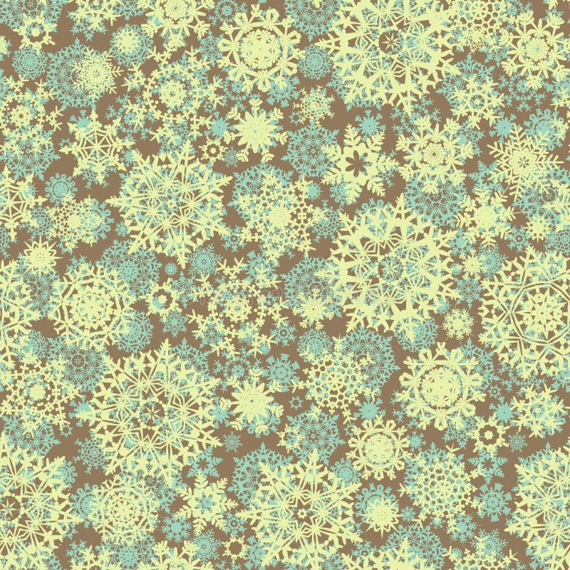 Colorful Seamless Snowflake Pattern. EPS 8 Stock Vector - Illustration ...