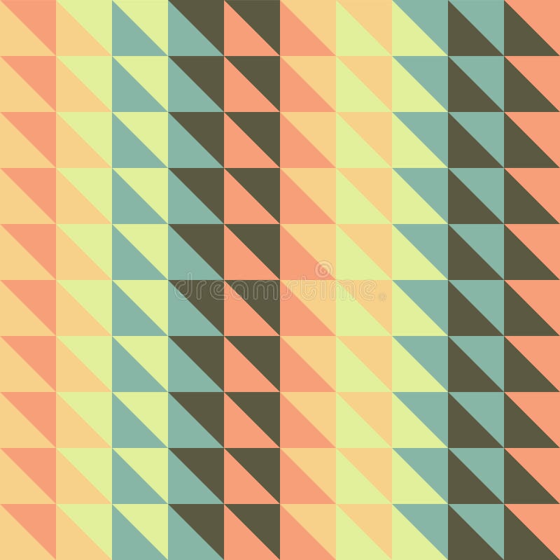 Colorful Seamless Stripes Lines with Triangles and Diamond Stock Vector ...