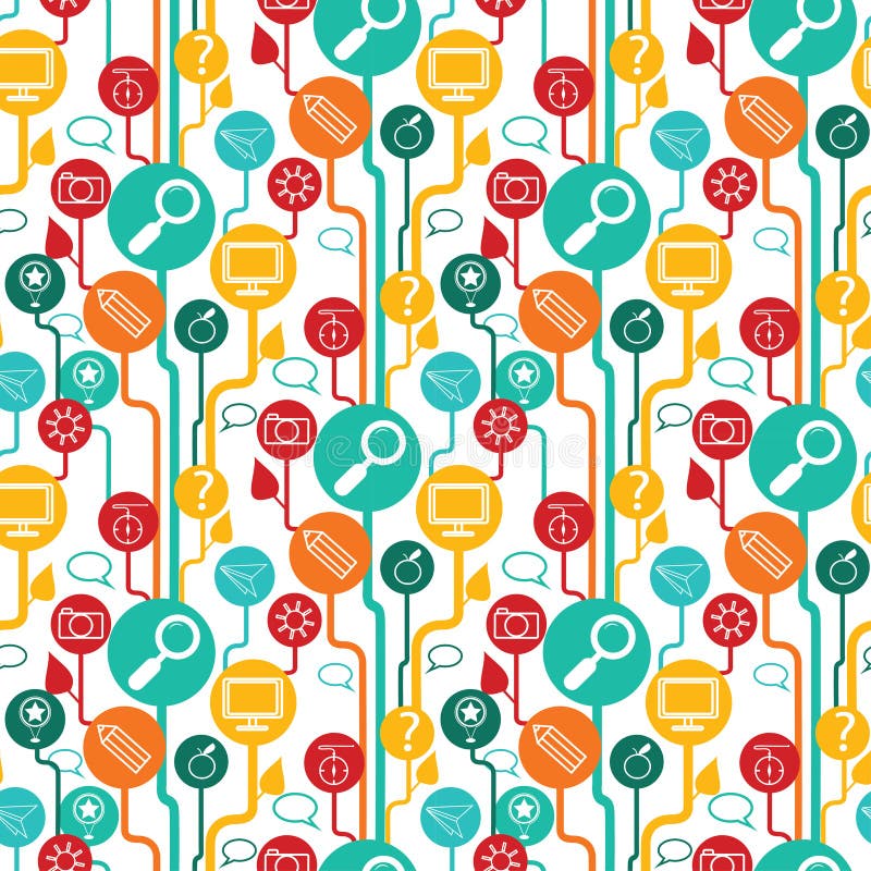 Colorful Seamless Texture for Science Stock Vector - Illustration of ...