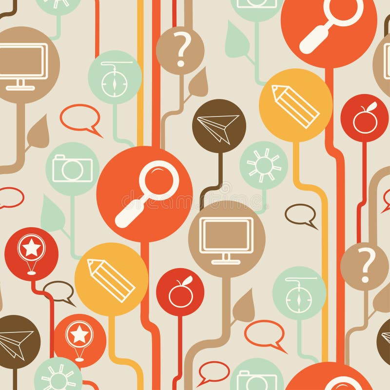 Colorful Seamless Texture for Science Stock Vector - Illustration of ...