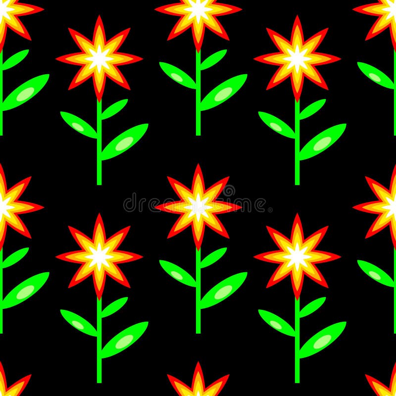 Colorful Seamless Vector of Indonesian Batik with Flower and Leaves ...